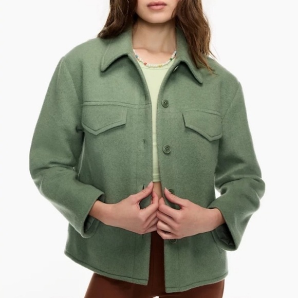 Sunday Best | Jackets & Coats | Nwt Aritzia Sunday Best Wool Sky Shirt ...
